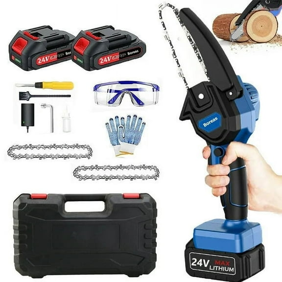 Bauer 20V Cordless Chainsaw 10" Bar, Battery-Powered Brushless (Tool ...