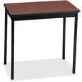Barricks Utility Table, Rectangular, 30w X 18d X 30h, Walnut/black ...
