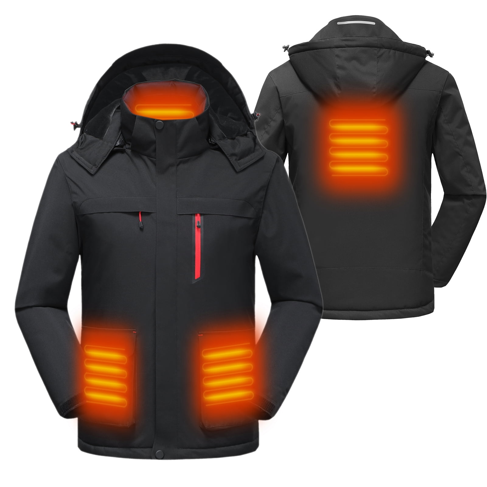Click here for Yeacher Men Heated Jacket With Detachable Hood Win... prices