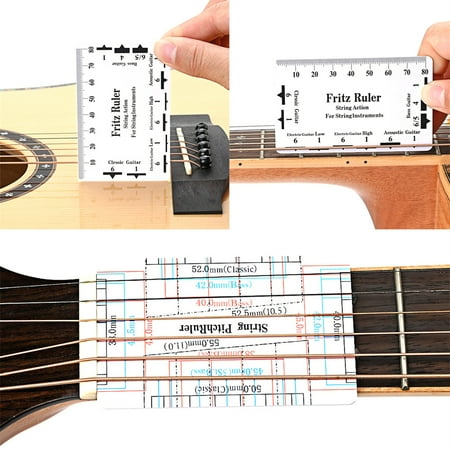 Guitar Neck Ruler PVC Classical Adjustable Guitar String Adjustable ...