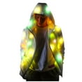 Ikevan Men Women Long Sleeve Led Colorful Glowing Jacket Coat Luminous ...