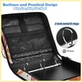 DIXRUYEE Zipper Binder File Keeper Documents Organized-Peach ...