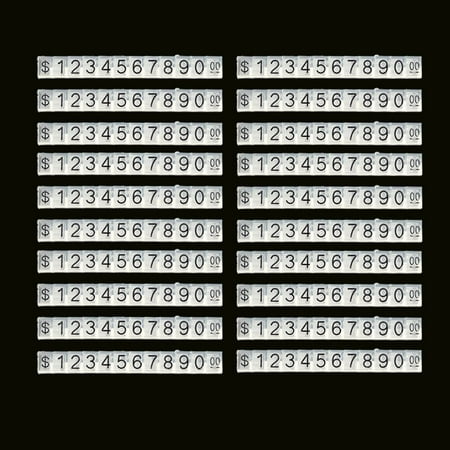 Mollytek 20 Sets Price Display Cube Adjustable Price Tag for Price ...