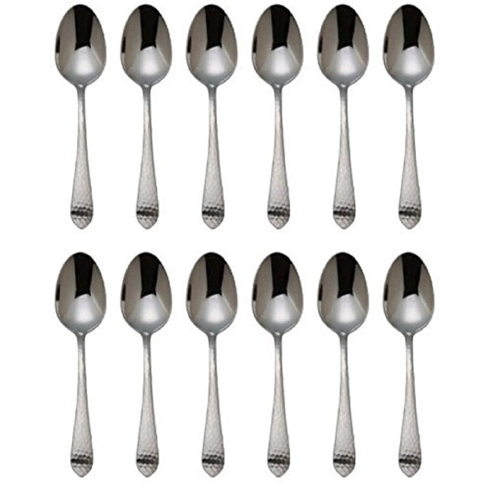 Reed & Barton Hammered Antique 18/10 Stainless Steel Teaspoon (Set of ...