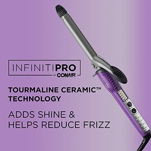 Conair Infiniti Pro Nano Tourmaline Ceramic Curling Iron Black Silver