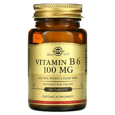 Nature Made Vitamin B-6 100mg Tablets, Essential for Protein and Amino ...