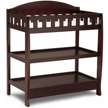 Delta Children Eclipse Changing Table with Pad, Espresso Cherry ...