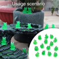 AOOOWER 15pcs Green Glowing Miniature Frogs Resins Figurines Decorative ...