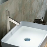 KRAUS Ino™ Vessel Single Handle Bathroom Faucet with Custom Laminar ...