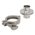 Parts Pipe Fittings Tri Clamp SS304 Sanitary Weld Stainless Steel 304 1 ...