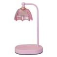 AZXY Octagonal Scalloped Glass Dome Desk Lamp, Adjustable Warm Decor ...