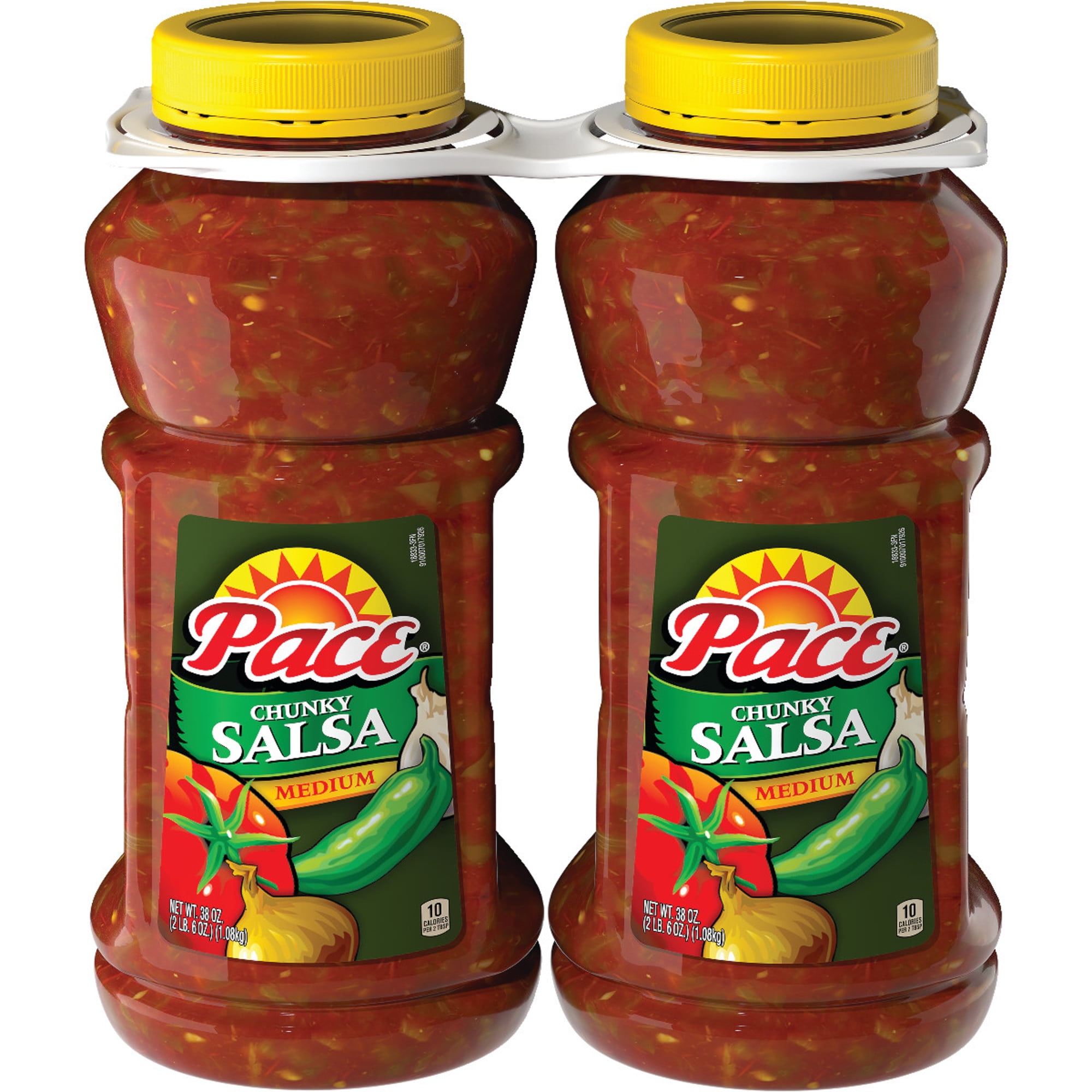 Pace Chunky Salsa, Medium, 38 oz. Bottle, Pack of 2 - Walmart.com