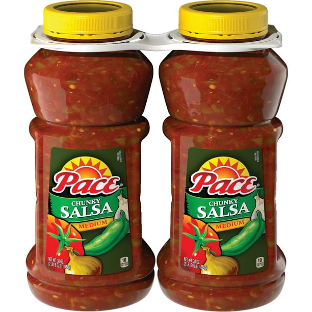 Pace Chunky Salsa, Medium, 38 oz. Bottle, Pack of 2 - Walmart.com
