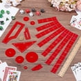 1 Set Acrylic Ruler Measuring Tool for Sewing Craft Projects Clear Red ...