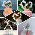 Efavormart Real Feathers LED Light Up Cake Topper Adjustable Wedding ...