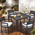 Outdoor Patio Square Dining Table | For Garden and Outdoor Relaxing ...