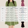 ClodeEU Women's Round Neck Puff Short Sleeve Button Ruffle Hem Midi ...