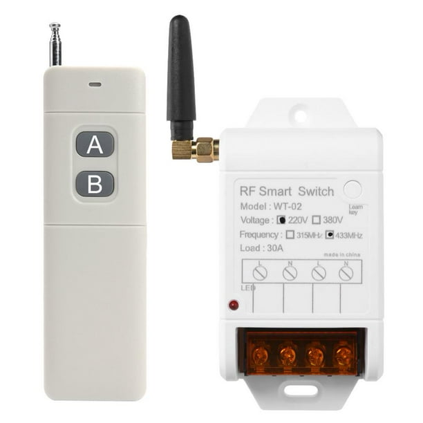 AK-WT02 Wireless AB Buttons Remote Control 220V Single Channel Water ...