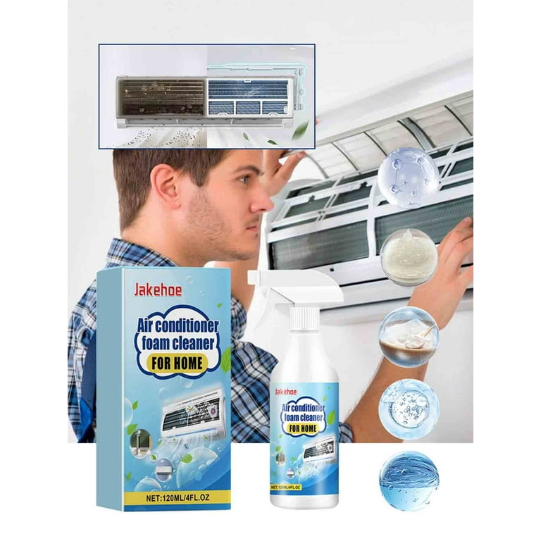 Air Conditioner Foaming Cleaner 60ml No Washing Air Conditioner Foaming Coil Cleaner Spray All purpose Household Bubble Cleaner Multi Purpose