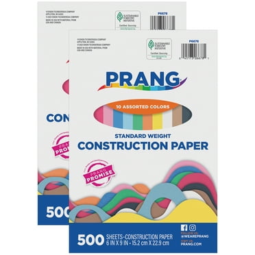 Prang Construction Paper, Medium Weight, Bright White, 12" x 18", 100 ...