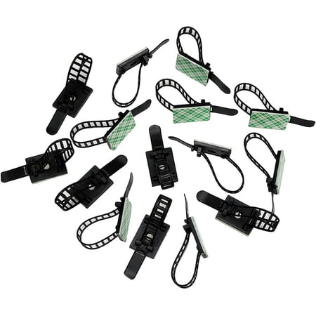 SICED 100 Pieces Cable Clips, Cable Ties Adhesive Cable Clips ...