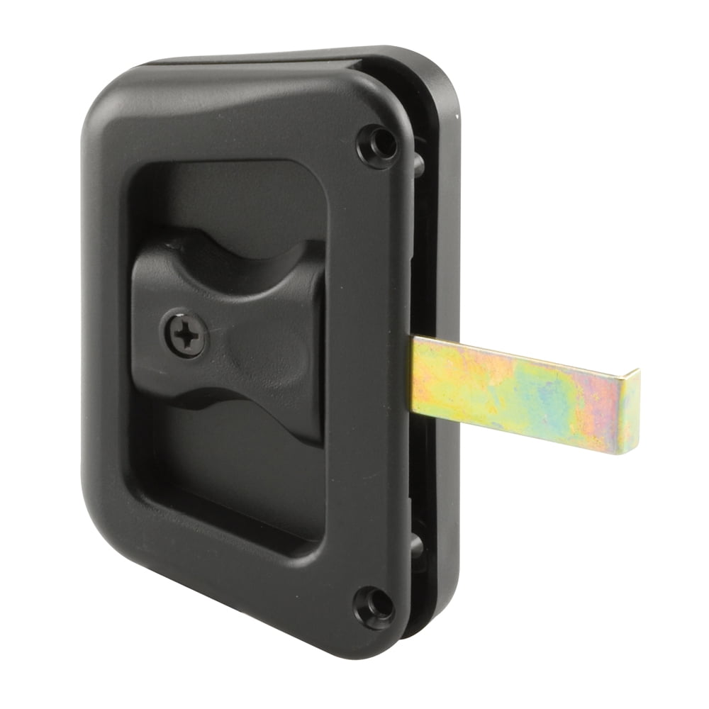 Black Plastic Hat Section Screen Door Handle and Latch - Walmart.com