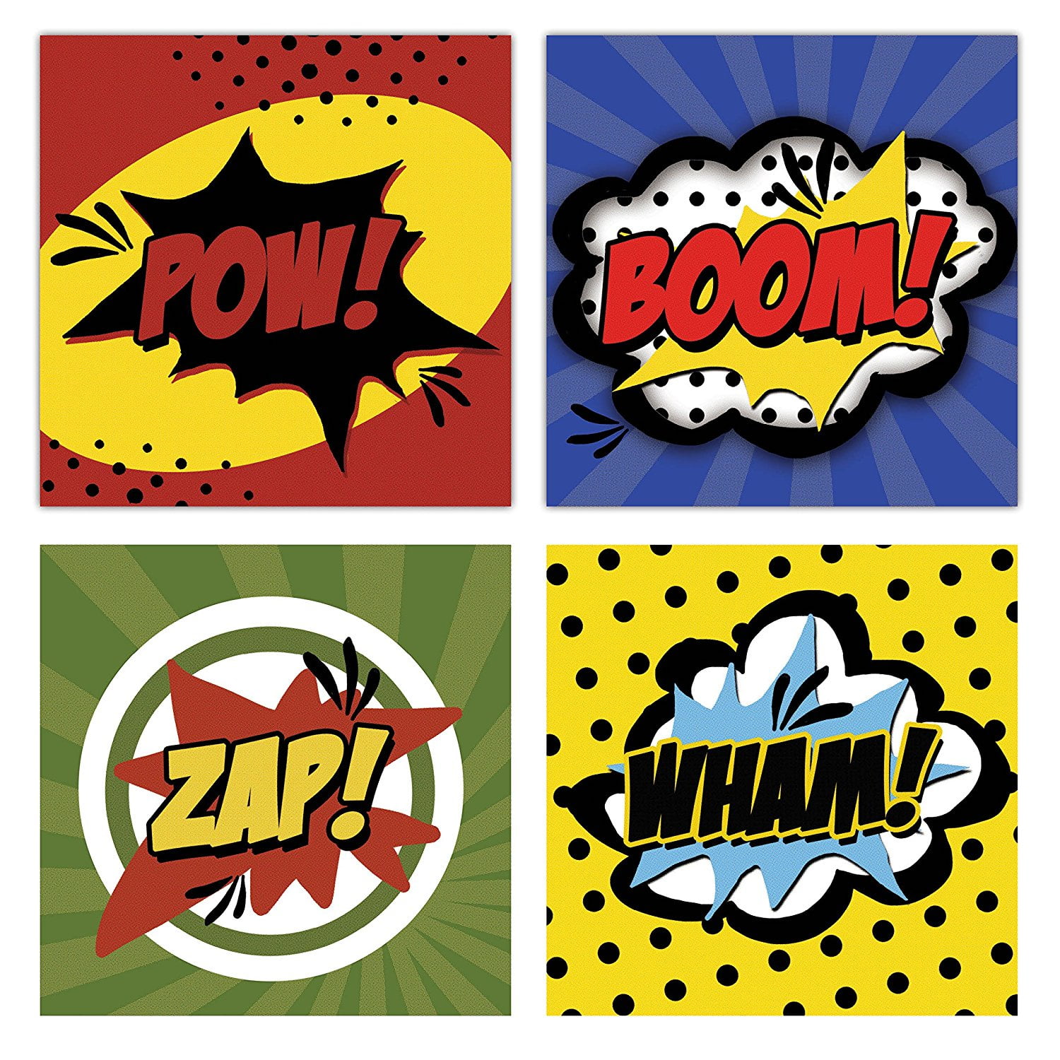 Prints superhero printable Pow print Superhero print set printable ...