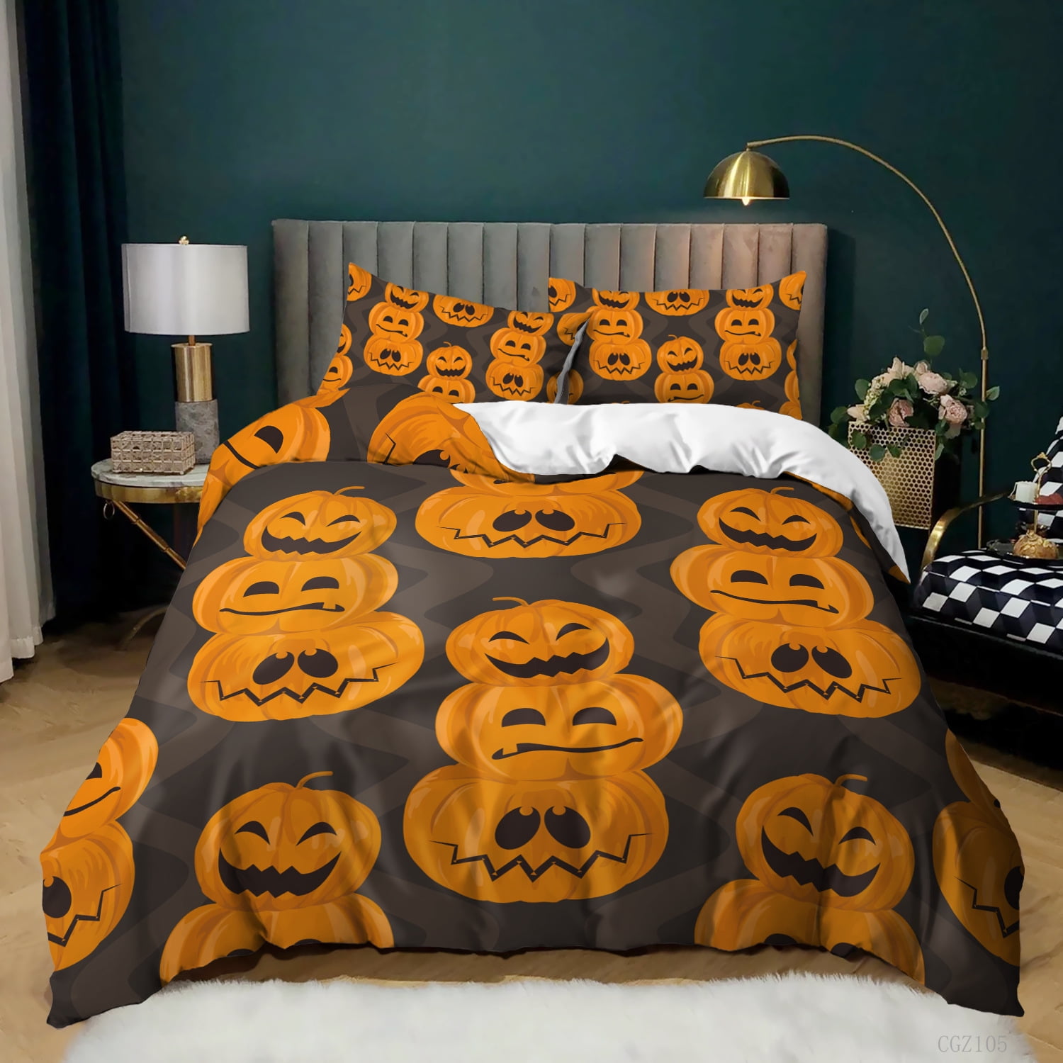 Home Halloween Bedding 3D Bed Duvet Cover Quilt Cover Set Adult ...