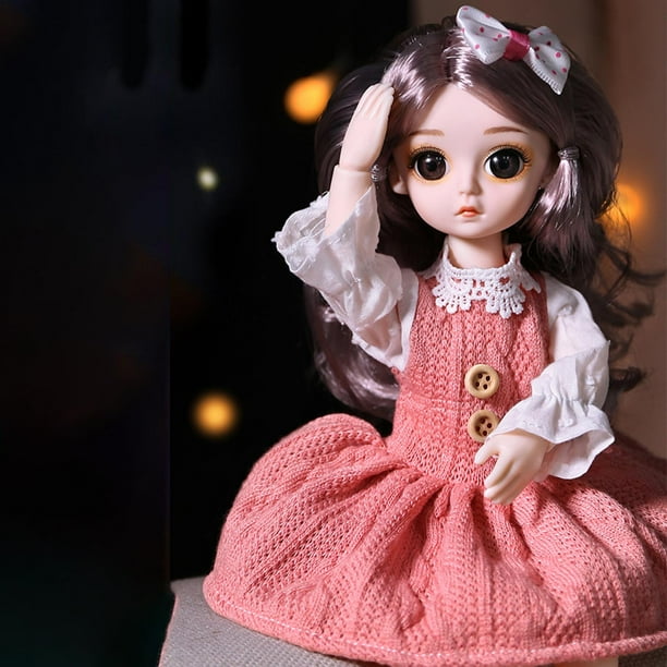 Mini muñeca Bjd de 30 ropa completa simulación encantadora para bebé ...