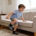 Boy and Girls Indoor Sneakers - Soft Sole Non- Quiet Shoes for Kids ...