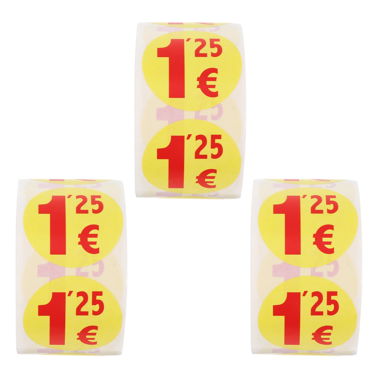 Price Decal 1500Pcs 1 25 Euro Price Stickers Price Labels Small Round