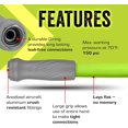 Garden Lead-in Hose with SwivelGrip, 5/8 in. x 10 ft., Heavy Duty ...