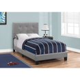 Bed Full Size Dark Brown Leather Look