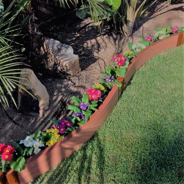 Bedrocks Trim-Free Lawn Edging Gray, 20 Feet, Natural Stacked Slate ...