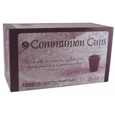Swanson Disposable Clear Plastic Communion Cups 1 3/8", 1000 CT ...