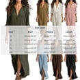 Blmnix Long Dress Dress Women Shift Button Down Petticoat Collared Maxi ...