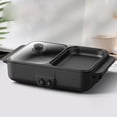 Wildnix Hot Pot Electric with Grill-2-in-1 Non-Stick Stainless Steel ...