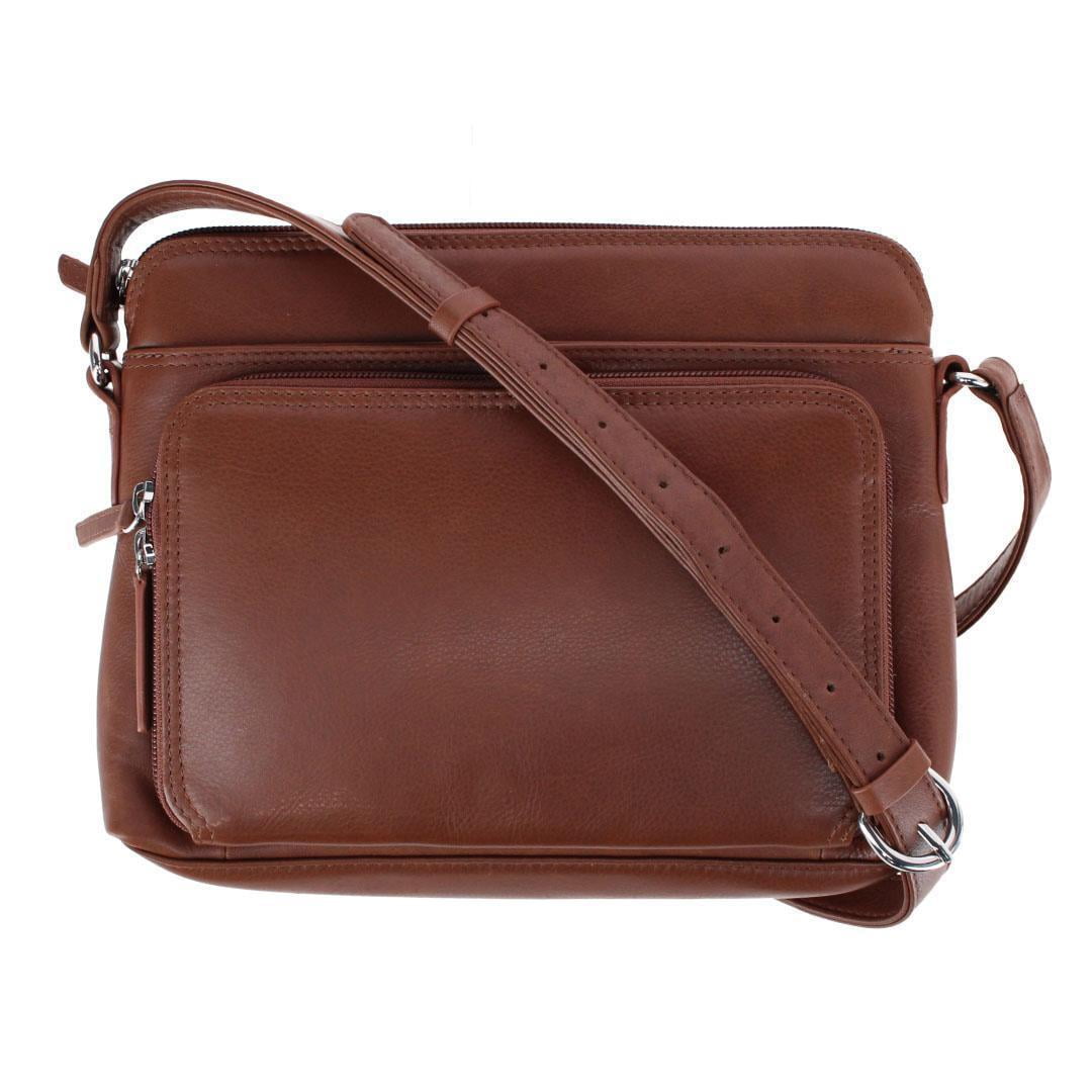 Click here for Ctm Leather Shoulder Bag Purse With Side Organizer... prices