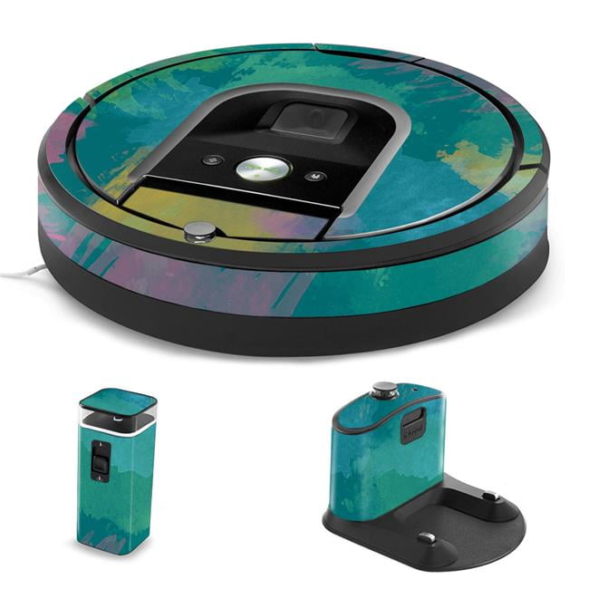 MightySkins IRRO960-Watercolor Blue Skin for iRobot Roomba 960 Robot ...