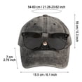 Aviator Goggles Decor Baseball Cap Novelty Steampunk Style Sun Visor ...