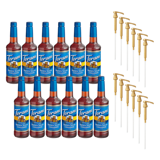 Torani Sugar-Free Brown Sugar Cinnamon Flavoring Syrup Plastic 750 mL ...