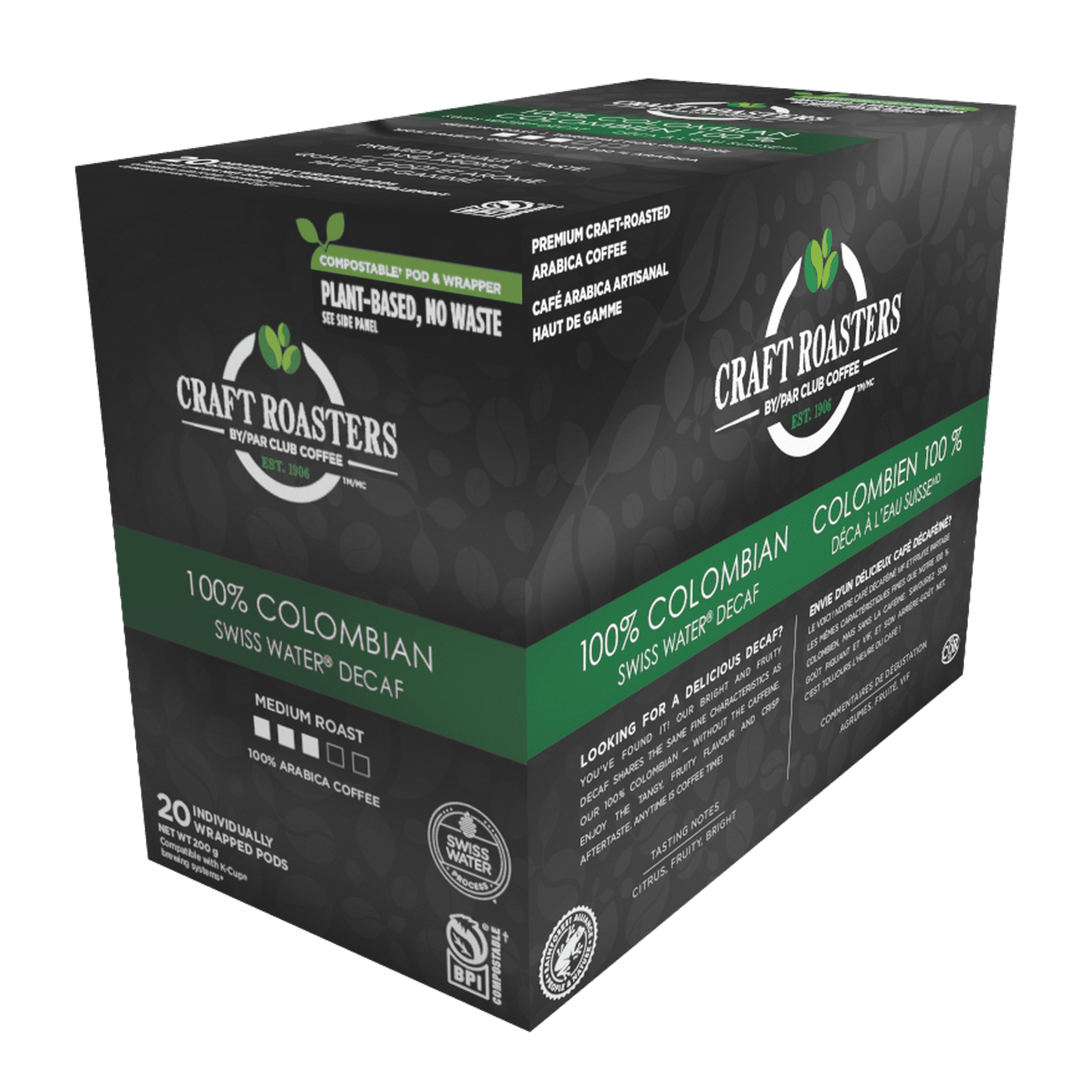 Click here for Club Coffee Craft Roasters 100 Colombian Swiss Wat... prices