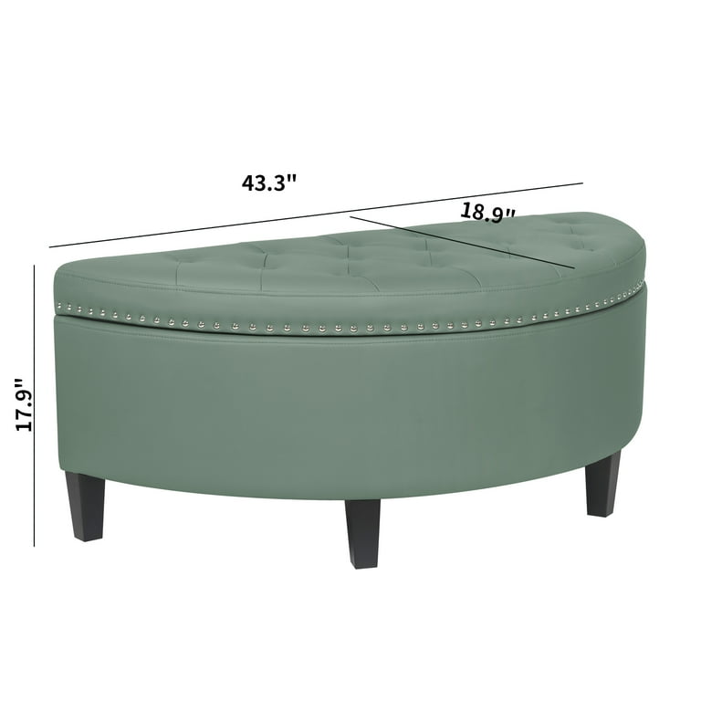 Small half moon bench store