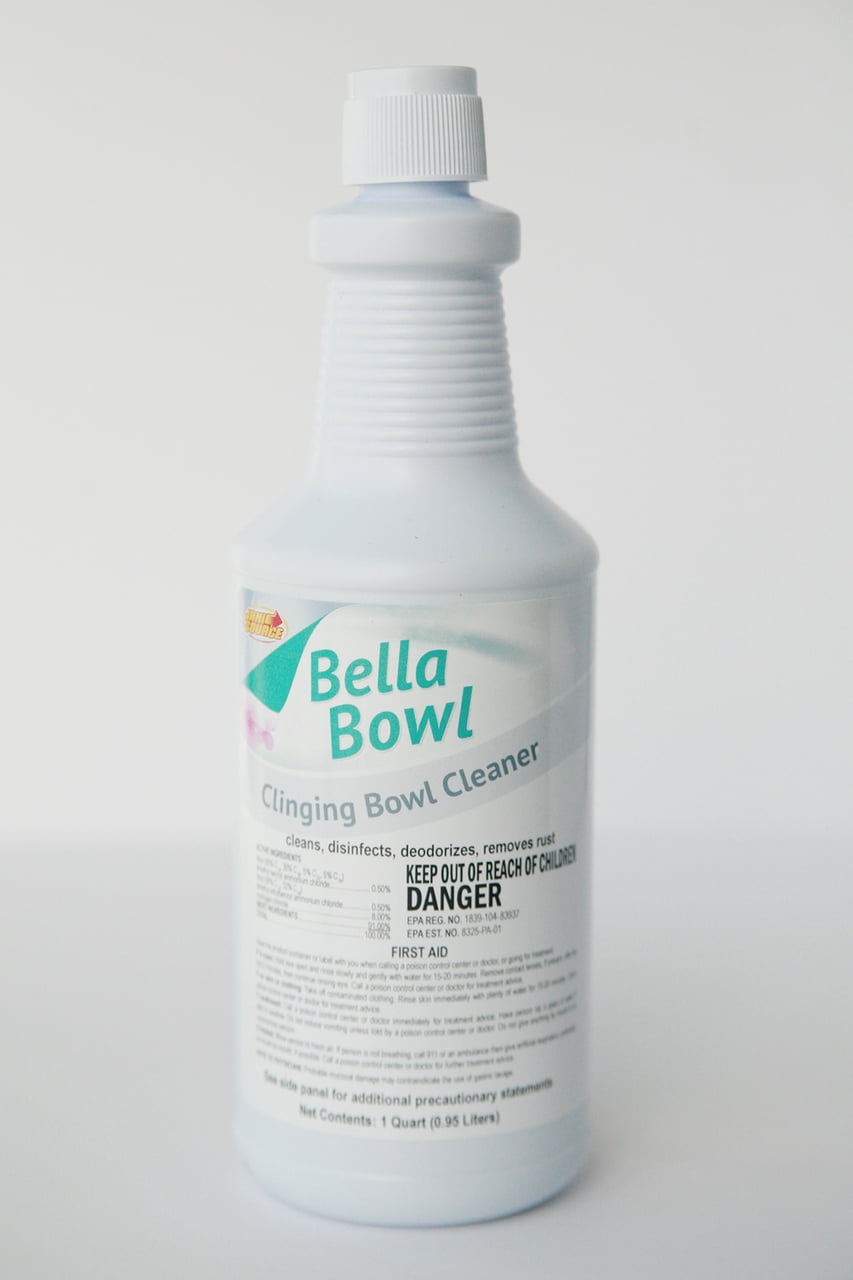 BellaBowl Clinging Toilet Bowl Cleaner & Disinfectant, 1 Quart (Case of ...