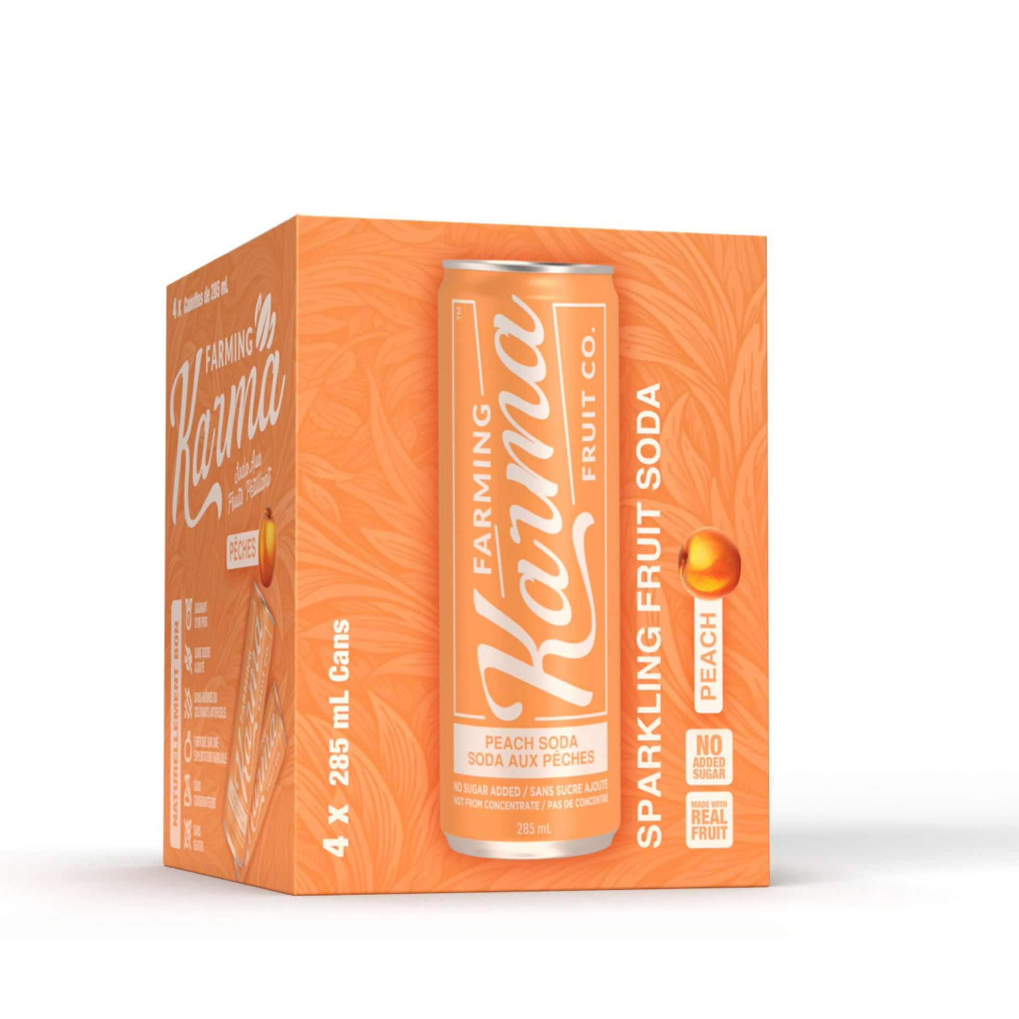 Click here for Farming Karma Peach Fruit Soda 4x285 Ml - All Natu... prices