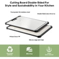 316 Stainless Steel Board for Kitchen- Double Sided,& Chopping Board ...