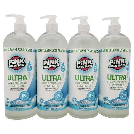 Pink Solution Eco-friendly Concentrated Liquid Laundry Gel, Unscented ...