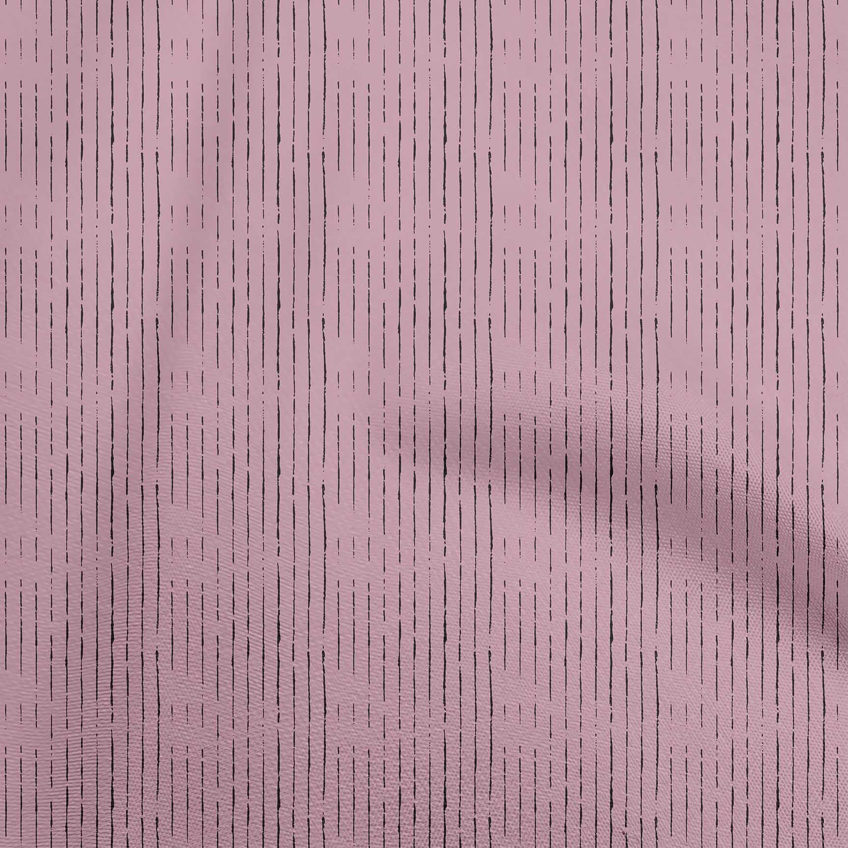 oneOone Viscose Chiffon Pink Fabric Stripes Dress Material Fabric Print ...