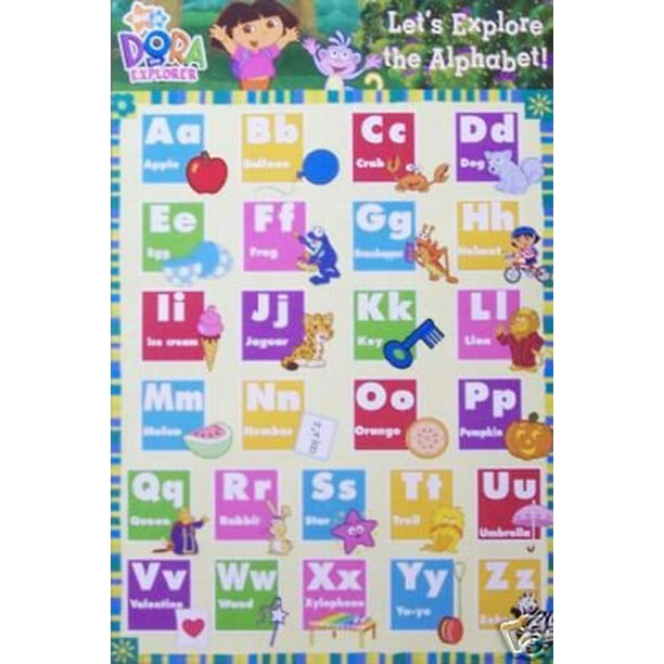 Dora The Explorer Poster - Alphabet Educational - New 24x36 - Walmart.com