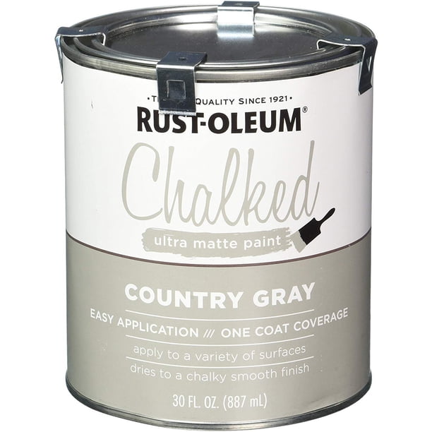 Rustoleum 285141 30 Oz Country Gray Chalked Ultra Matte Paint - Walmart ...